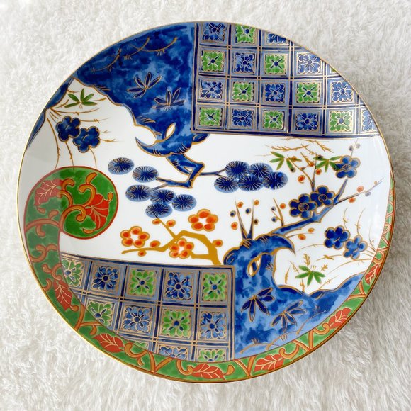 Art | Vintage Bloomingdales Kutani Brocade Japan Ca197s 12 Hand Painted ...